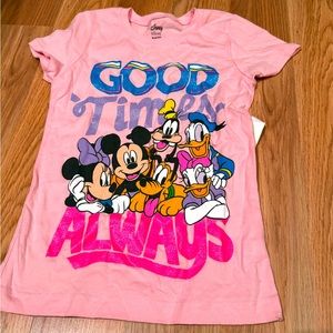 Disney | Shirts & Tops | Disney Minnie Mouse Girls Pink Tshirt | Poshmark